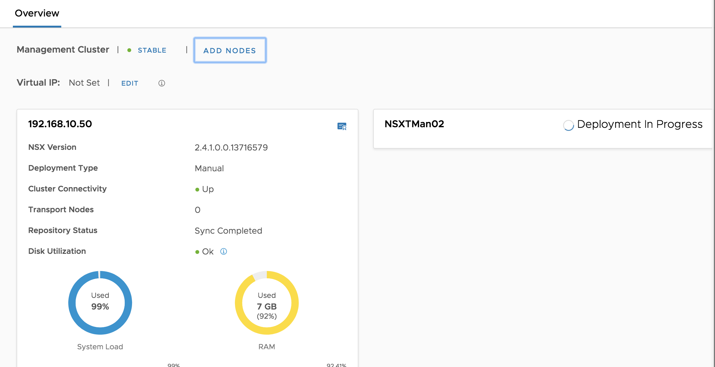 NSX-T Lab: Deploy Additional Manager and form a cluster - vDives