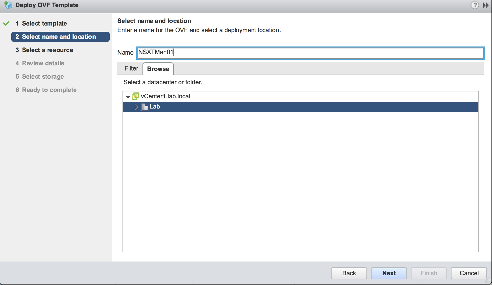 NSX-T Lab: 2.4 Install, OVA Deployment of NSX-T Manager. - vDives