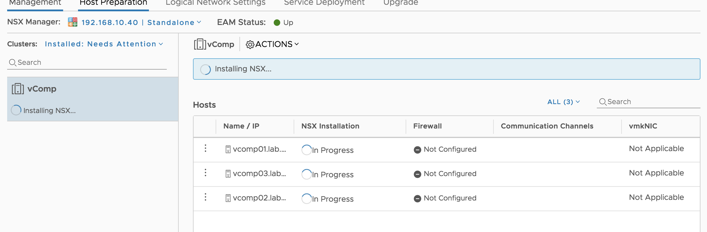 NSX-V Lab: Host Preparation - vDives