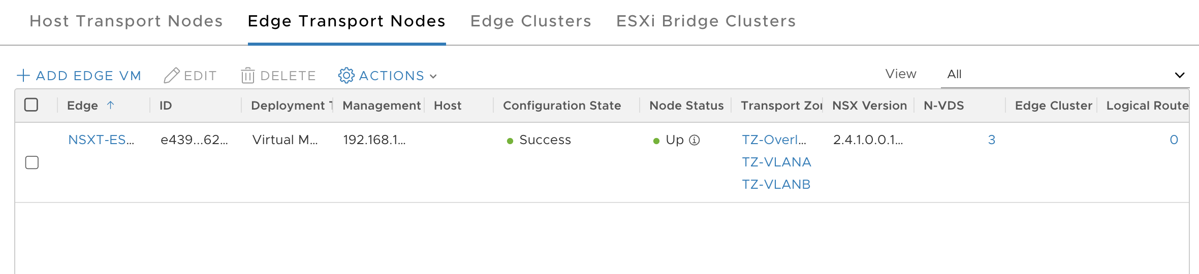 NSX-T Lab: Edge Node – vDives