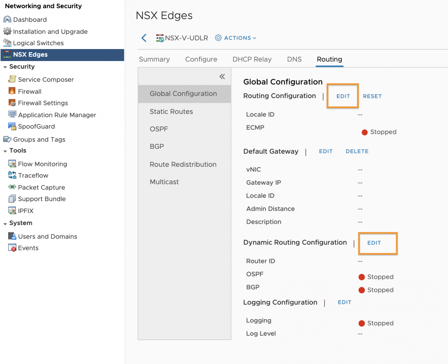 NSX-V Lab: ESG Routing Configuration - vDives