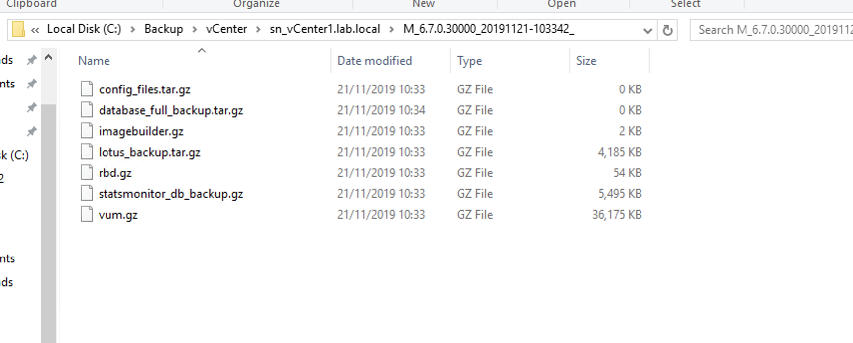 Configure vCenter Backup - vDives