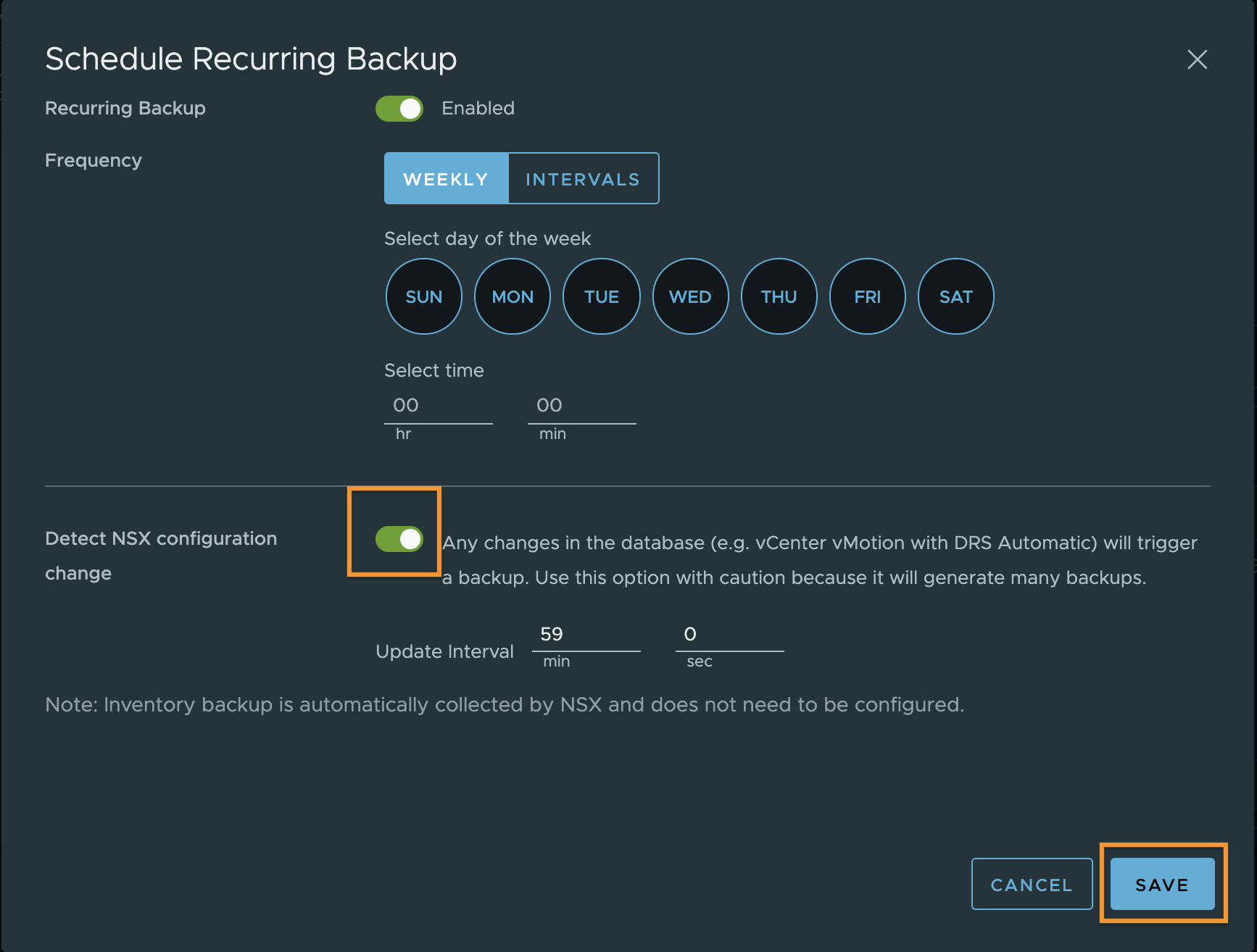 NSX-T Configuring Backups - vDives