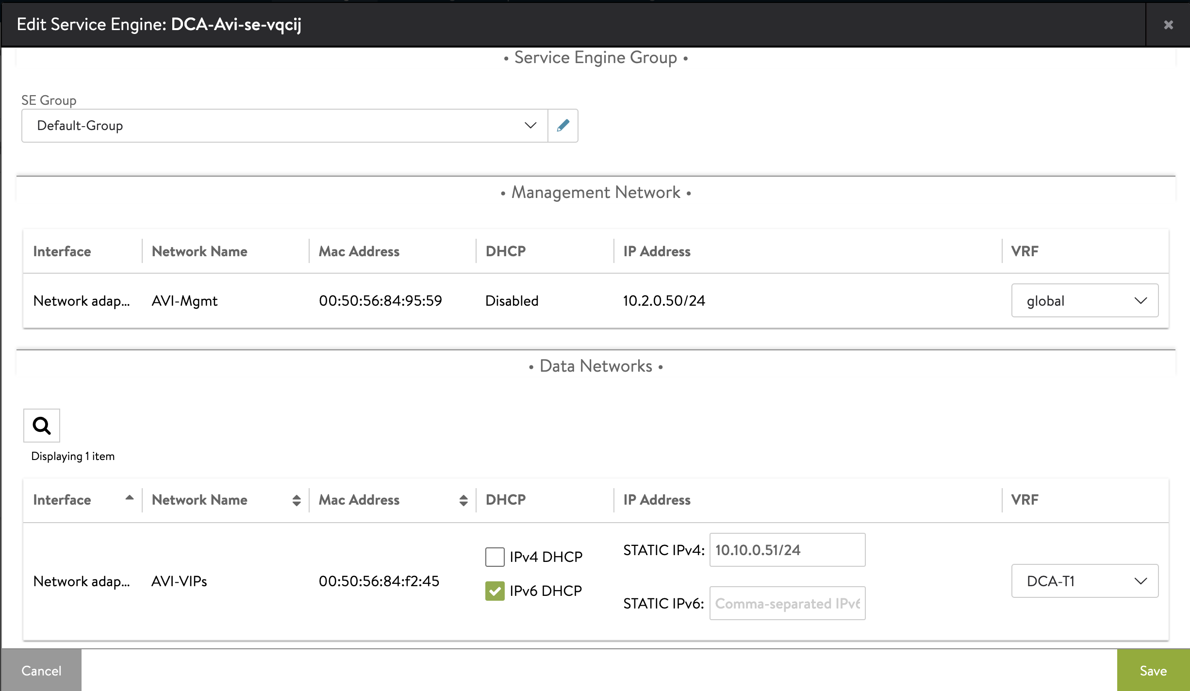 AVI/ALB Lab: Basic Virtual Service Creation – vDives