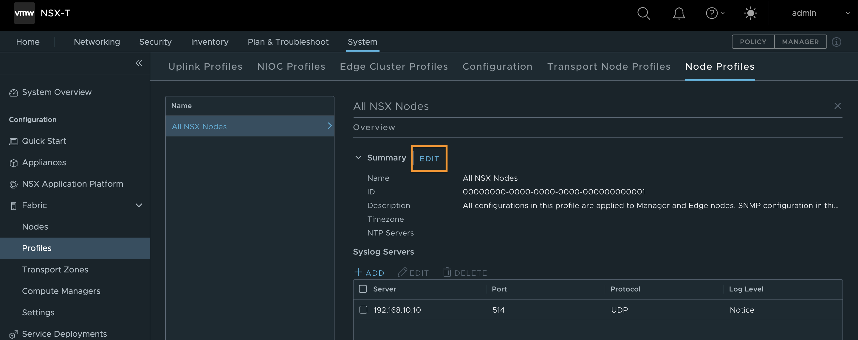 NSX-T Syslog Configuration Revisited – vDives
